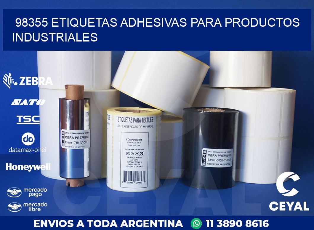 98355 ETIQUETAS ADHESIVAS PARA PRODUCTOS INDUSTRIALES - Etiquetas Frontal