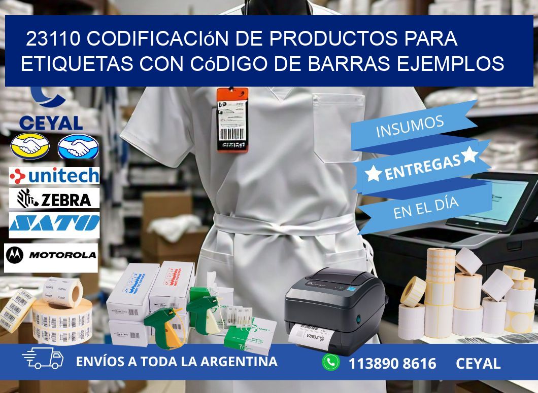 23110 Codificación de productos para etiquetas con código de barras ...